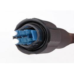 China Waterproof 3M Fiber Optic Patch Cord Duplex LC Connector , Aluminum Housing for sale