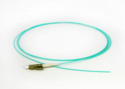 China CATV / MAN LC OM3 Fiber Optic Pigtail Aqua Color UPC APC Endface for sale