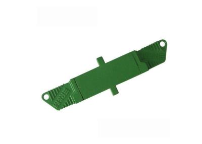 China Multimode UPC APC Fiber Optic Adapter with Blue And Green Housing for sale