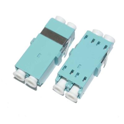 China LC OM3 Multi Mode Duplex Fiber Optic Cable Adapter with High Return Loss , SC Shape for sale