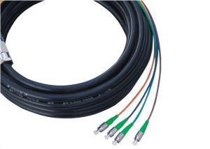 China Waterproof 4 Core Fiber Optic Pigtail For FTTH / MAN , SC APC Connector for sale