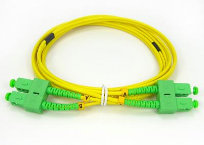 China Telecommunication Duplex SM SC-SC Fiber Patch Cord with UPC / APC Polishing for sale