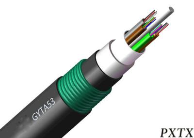 China Non-Metallic Distribution Outdoor Fiber Optic Cable / Direct Burial Fiber Optic Cable for sale