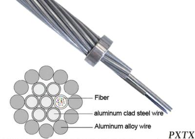 China OPGW 144 Strand Outdoor Fiber Optic Cable Composite Overhead Ground Wire for sale