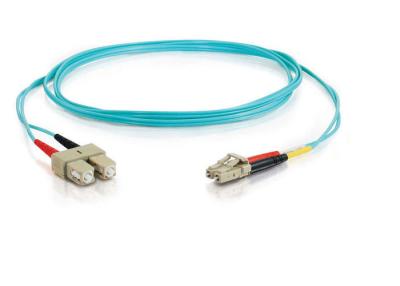 China 10G OM3 50 / 125 LC SC Fiber Optic Patch Cables PVC / LSZH 2.0mm for sale