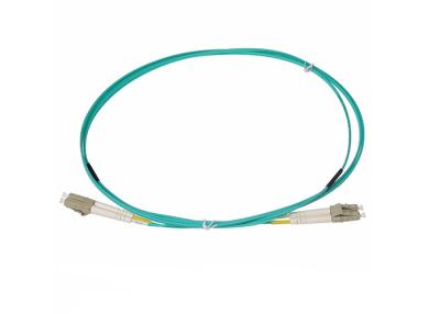 China LC-LC 10G OM3 50 / 125 Fiber Optic Duplex Patch Cables PVC / LSZH 2.0mm for sale