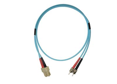 China SC - ST 10G OM3 50 / 125 Fiber Optic Patch Cord / Fiber Optic Jumper Cable for sale