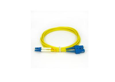 China LC-SC 9 / 125 G652D OS2 Fiber Optic Duplex Patch Cords PVC / LSZH for sale
