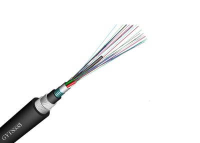 China STEEL PE sheath Double steel wire armoured fiber optic cable GYTS333 Metallic strength member for sale