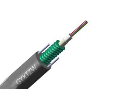 China LSZH Outdoor Fiber Optic Cable Armored Uni-tube Loose Tube GYXTZW Aerial Central for sale