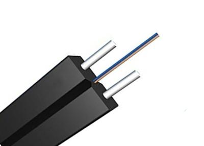 China 2 FIBER SM bare fiber Indoor LOW friction FTTH Drop cable G657A1 FRP Strength Member for sale