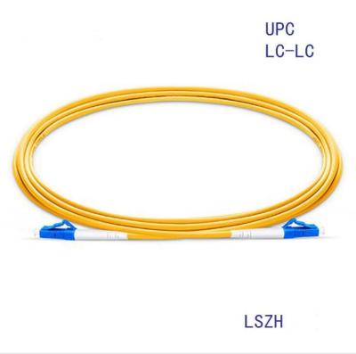 China LC/upc-LC/upc SM Simplex Yellow Fiber Optic Patch Cord ,fiber optical jumper for sale