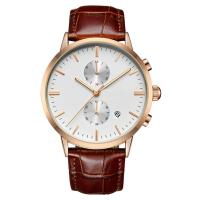 China Mens Chronograph Calendar Watch Casual Quartz PE90 Movement Black Digital Sports Watch for sale