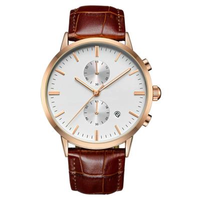 China Mens Chronograph Calendar Watch Casual Quartz PE90 Movement Black Digital Sports Watch for sale