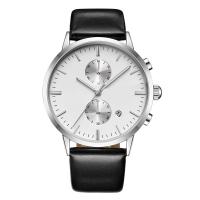 China Mens Chronograph Calendar Watch Casual Quartz PE90 Movement Black Digital Sports Watch for sale