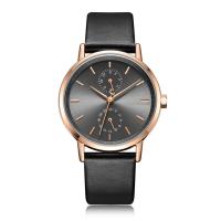 China Small Dial Womens Casual Leather Watch Pin Buckle Tempered Glass Waterproof for sale