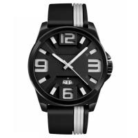 China Casual Large Dial Mens Wrist Watches Quartz Movement Zinc Alloy Silicone Strap for sale