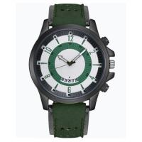 China Quartz Movement Large Dial Mens Wrist Watches Black Casual Watches Leather Straps 23cm for sale
