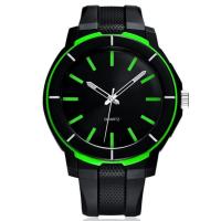 China Mens Silicone Digital Watch 30 Meters Waterproof Acrylic Mirror 195mm for sale