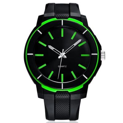 China Mens Silicone Digital Watch 30 Meters Waterproof Acrylic Mirror 195mm for sale