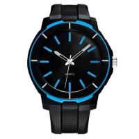 China Mens Silicone Digital Watch 30 Meters Waterproof Acrylic Mirror 195mm for sale