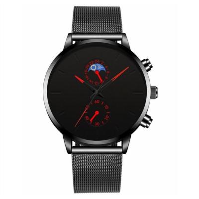 China Stainless Steel Mesh Bracelet Watch 30m Life Waterproof Men'S Casual Mesh Watches for sale