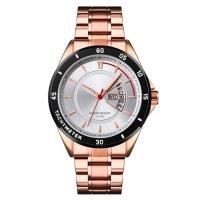 China Calendar Stainless Steel Quartz Wrist Watch 220mm Bracelet Men Luxury for sale