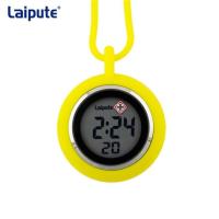 China Leisure Silicone Nurse Fob Watch Round Hanging Neck Electronic Movement for sale