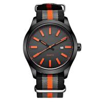 China 275mm Nylon Wrist Watch Quartz Movement Mens Analog Sports Watch for sale