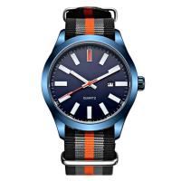 China 275mm Nylon Wrist Watch Quartz Movement Mens Analog Sports Watch for sale