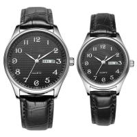 China Waterproof Bottom Cover Men'S Analog Quartz Watch Leather Strap Couple Quartz Watch for sale