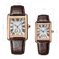 China Pin Buckle Alloy Square Case Watch Square Dial Watches For Ladies for sale