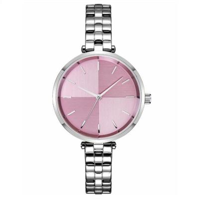 China Women'S Stainless Steel Waterproof Watch Quartz Movement Plexiglass Mirror for sale