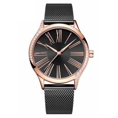 China Solid Steel Buckle Women'S Quartz Stainless Steel Watch Diamond Casual Watches for sale