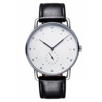 China OEM Retro Style Mens Digital Watches 40mm Case Size Leather Sport Watch Bands for sale