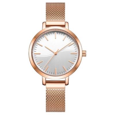 China Solid Steel Buckle Ladies Steel Watch Quartz Stainless Steel Watch 3ATM Waterproof for sale