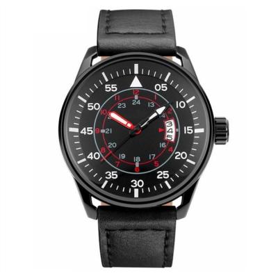 China Leather Strap Men'S Casual Sport Watches Quartz Movement Minimalist Sports Watch for sale