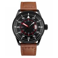China Leather Strap Men'S Casual Sport Watches Quartz Movement Minimalist Sports Watch for sale