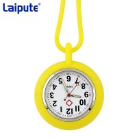 China Laipute Nurses Digital Fob Watch Halterneck Silicone Nurse Watch Quartz Movement for sale