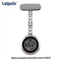 China 34mm Case Digital Fob Watch Organic Glass Pendant Watches For Nurses for sale