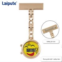China Cute Digital Nurses Clip On Fob Watch 27mm Case Zinc Alloy Waterproof for sale