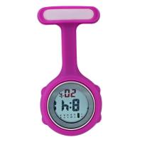 China Silicone Strap Brooch Watches For Nurses Dustproof Eco Friendly Portable for sale