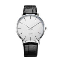 China Leather Strap Mens Digital Watch Alloy Case Glass Mirror 30m Waterproof for sale