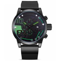 China Quartz Mirror Silicone Digital LED Sports Watch 50mm Analog Digital Sports Watch for sale