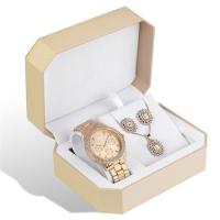 China Rose Gold Bracelet And Watch Set Quartz Movement Women'S Watch And Bangle Set for sale