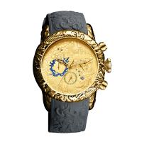 China Large Dial Men'S Watch Chronograph Waterproof Date Analog Quartz 3D Dragon Design Frog Tape for sale