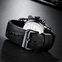 China Large Dial Men'S Watch Chronograph Waterproof Date Analog Quartz 3D Dragon Design Frog Tape for sale