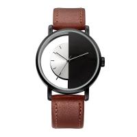 China Special Design Casual Quartz Watch Semi Transparent Dial For Men for sale
