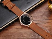 China Special Design Casual Quartz Watch Semi Transparent Dial For Men for sale