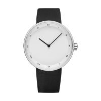 China Seamless Strap Ultra Thin Quartz Watch Leather Watch For Men for sale
